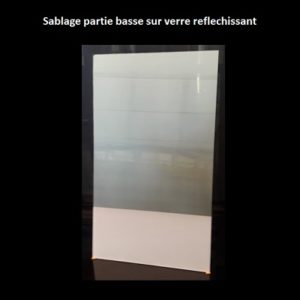 Verre sablé avec ou sans motif - CSVM