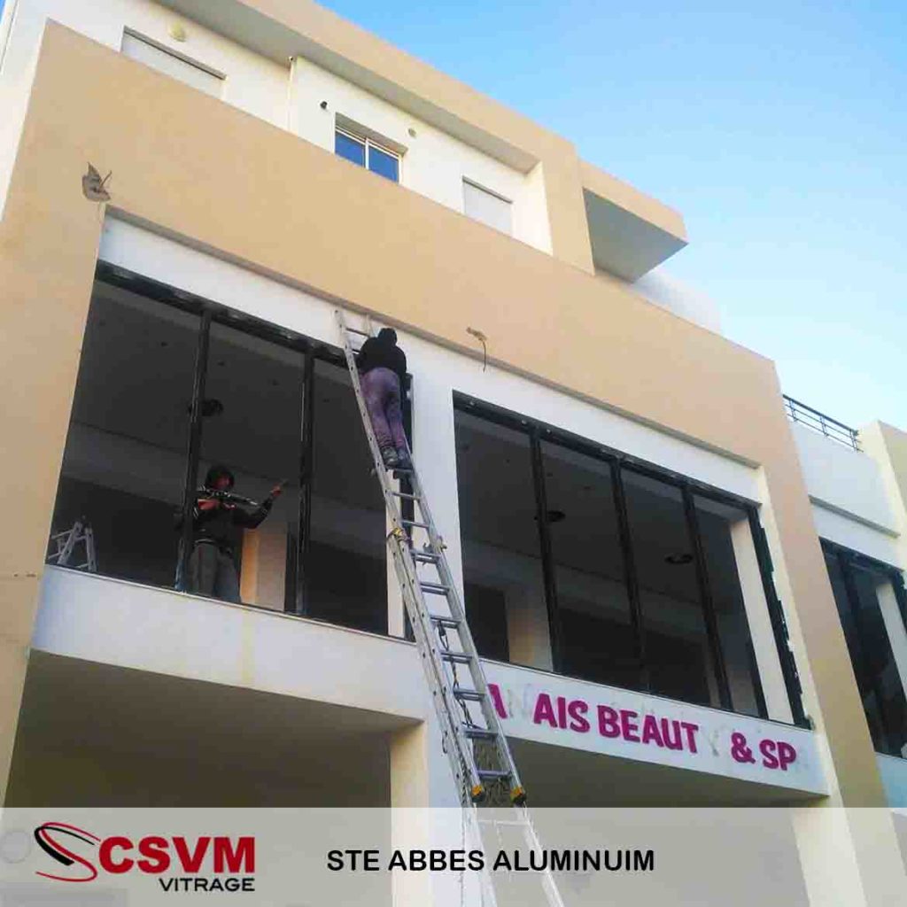 Mur rideau double vitrage VEP - CSVM