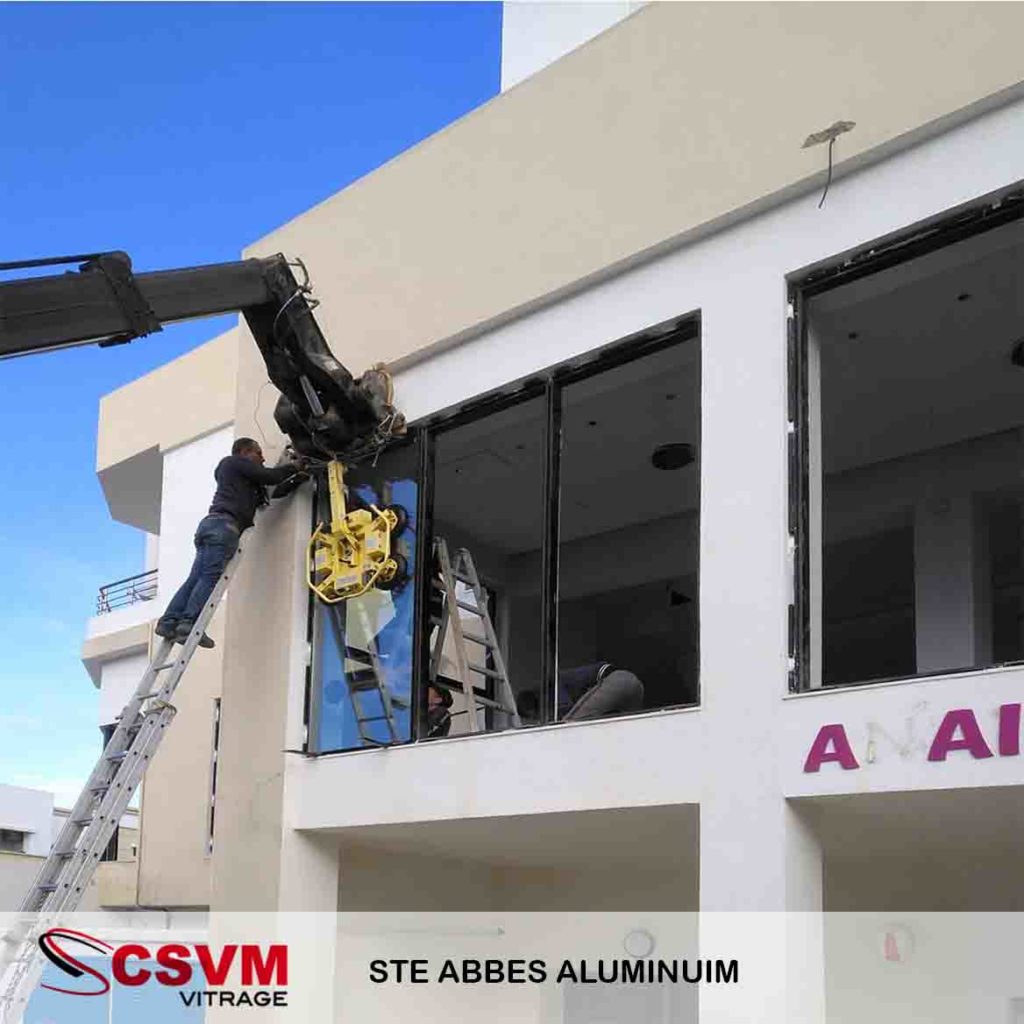 Mur rideau double vitrage VEP - CSVM