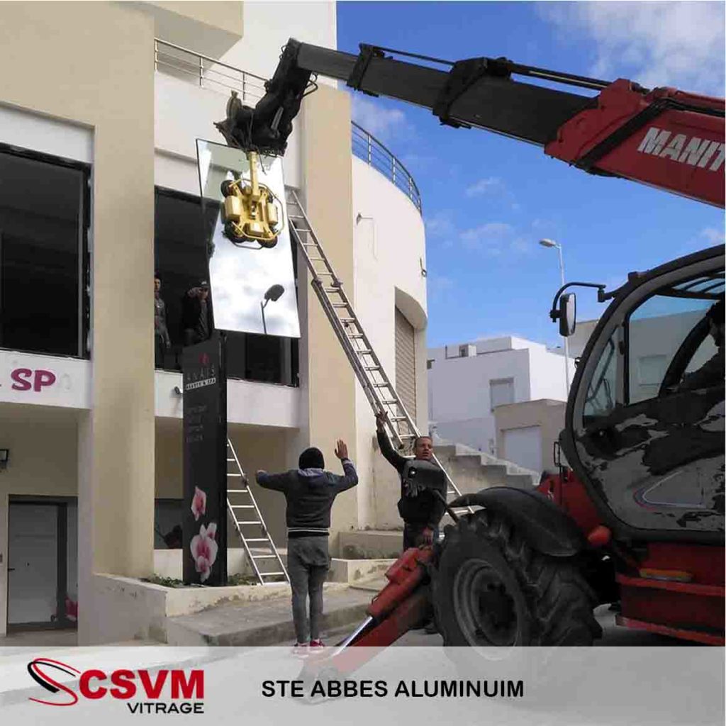 Mur rideau double vitrage VEP - CSVM