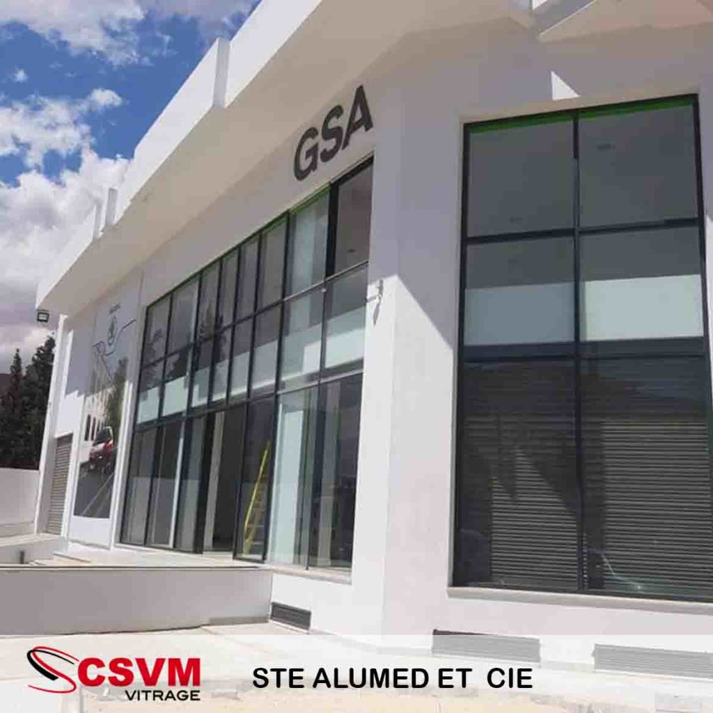 Mur rideau double vitrage VEC - CSVM