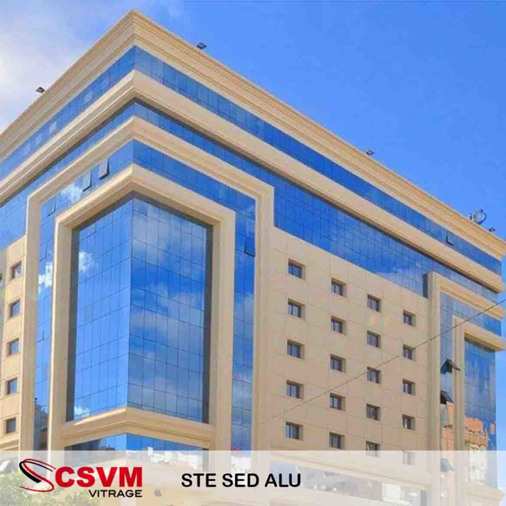 Mur rideau double vitrage VEC - CSVM